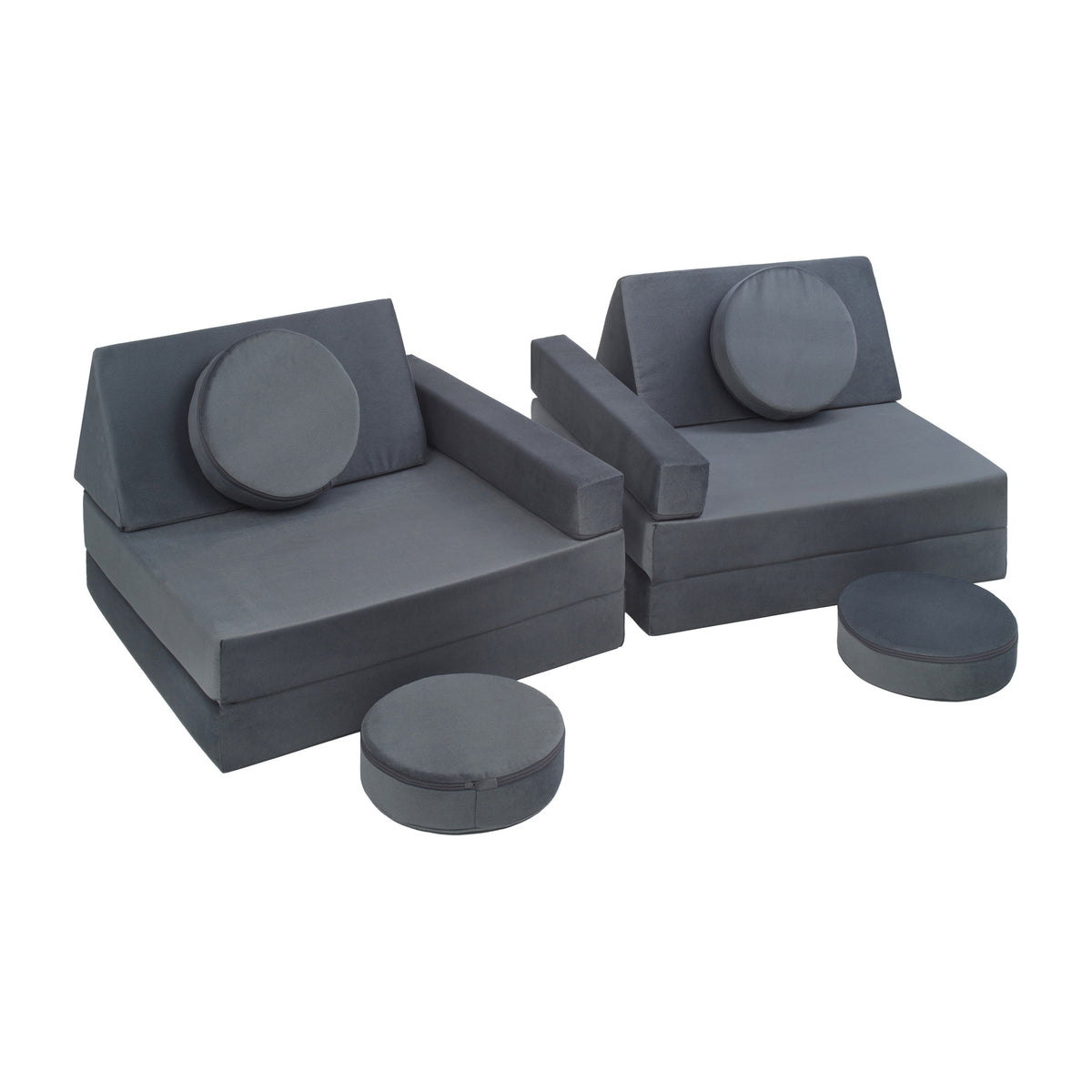 Soft Play Modular Couch, Dark Grey – The Cosy Nursery