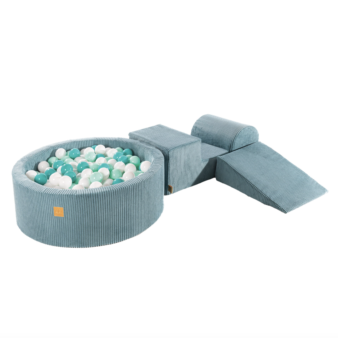 Modular Play System with Maxi Ball Pit & Balls Chunky Corduroy, Teal ...