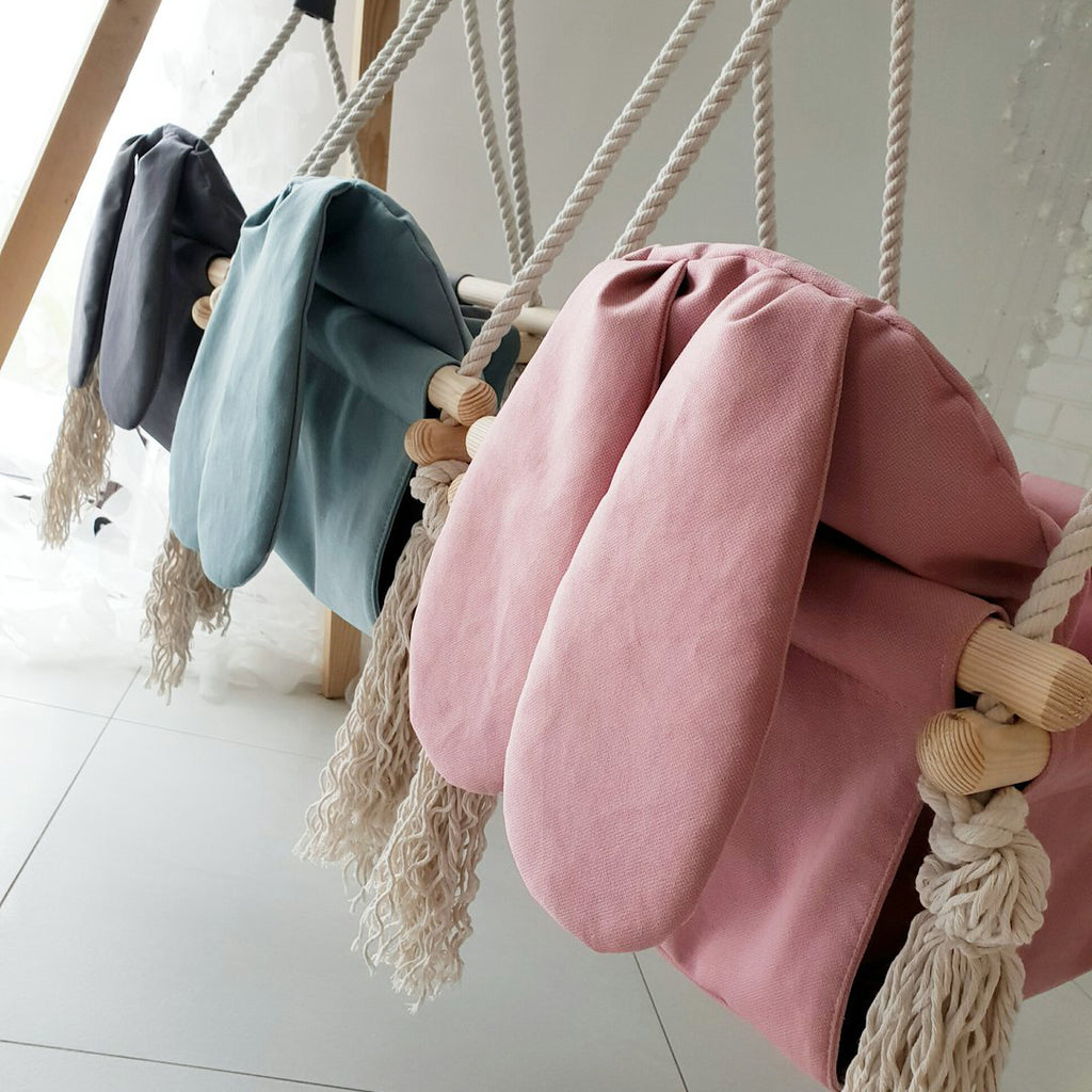 Bunny Rabbit Swing Chair Grey – The Cosy Nursery
