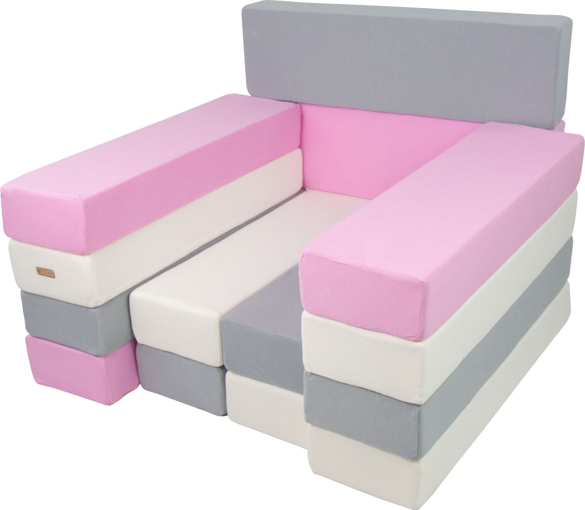 Giant Jenga Soft Play Blocks - Grey, White & Pink – The Cosy Nursery