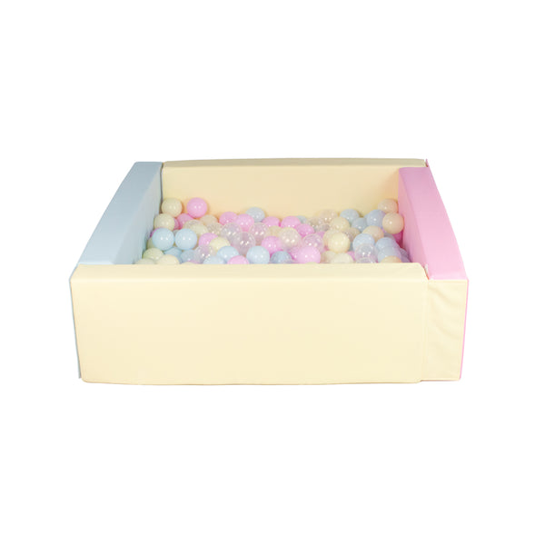 Soft Play Square Ball Pit, Pastel Mix (Choose your own ball colours ...