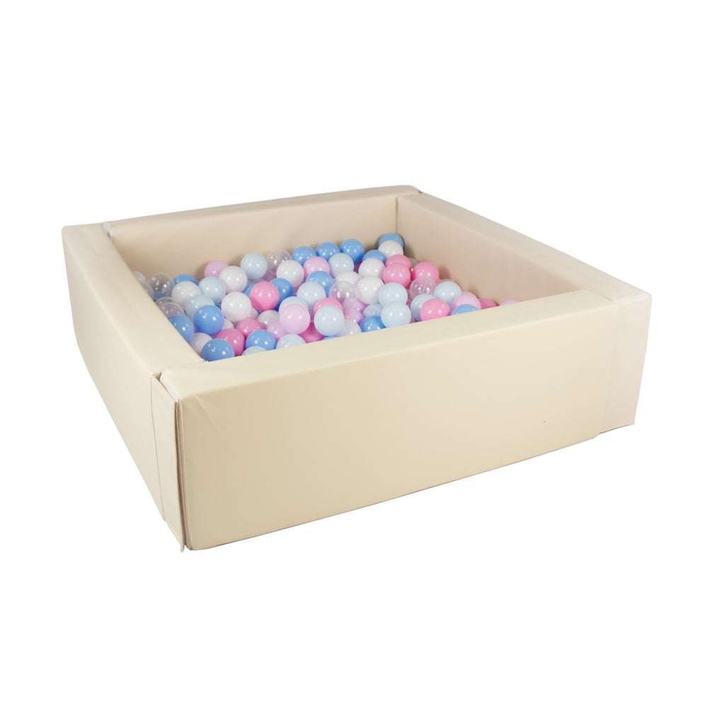 Soft Play Square Ball Pit, Beige (Choose your own ball colours) – The ...