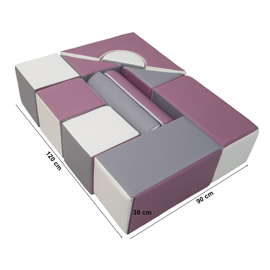 Castle Building Block Set, Purple, Grey & White – The Cosy Nursery