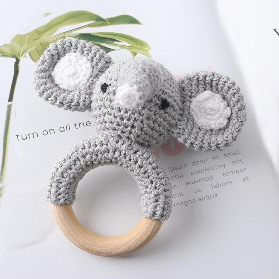 Handmade Crochet Animal Teether – The Cosy Nursery